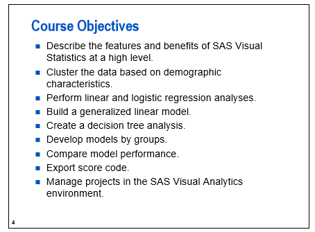 SAS Visual Statistics